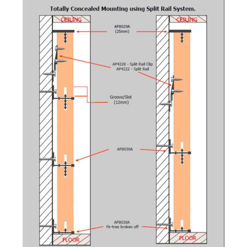 Stickman Wall Fix Series - Wall Fix Profile - ADP Retail Systems
