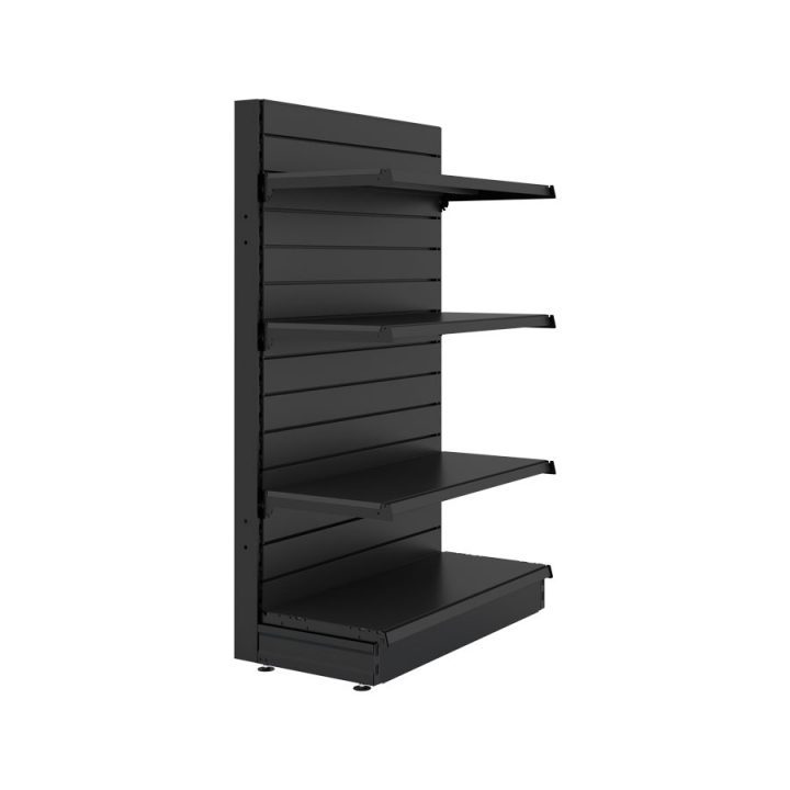 S-Mart 914L x 1500H Single-Sided Gondola Shelving Bay with Slatwall ...