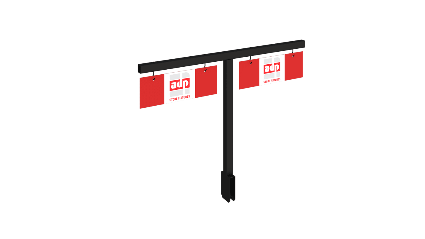 Double-Sided Sign Holder for S-Mart Shelving | ADP Retail Systems